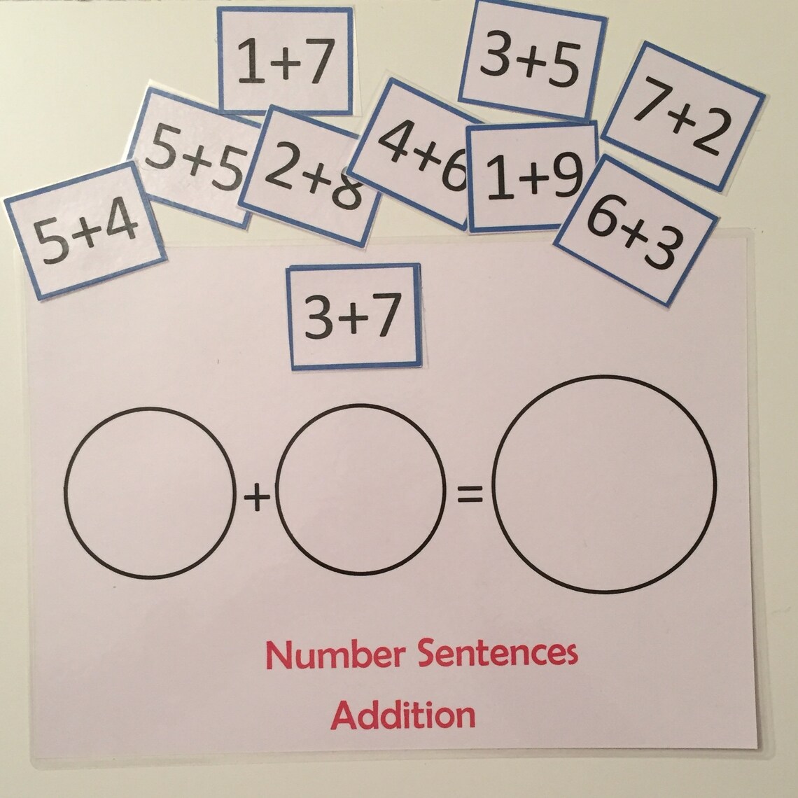 Addition Number Sentences Using Diennes SEN EAL Visuals - Etsy