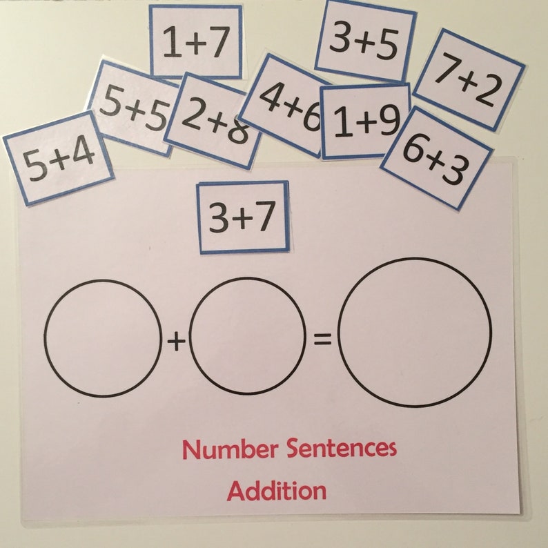Addition, Number Sentences Using Diennes, SEN, EAL, Visuals, Autism ...