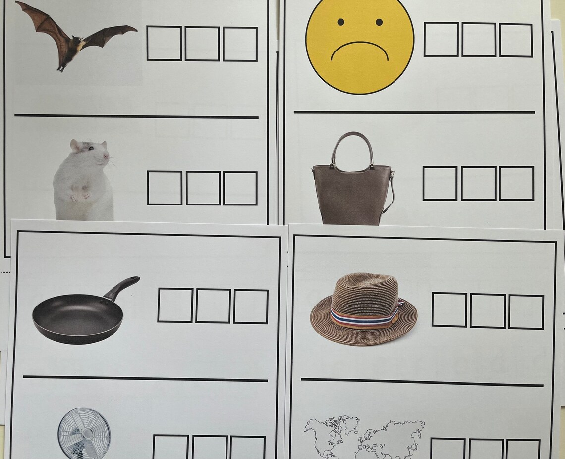 Phonics Phase 2 Blending Practice, 32 CVC Words, Letters and Sounds ...