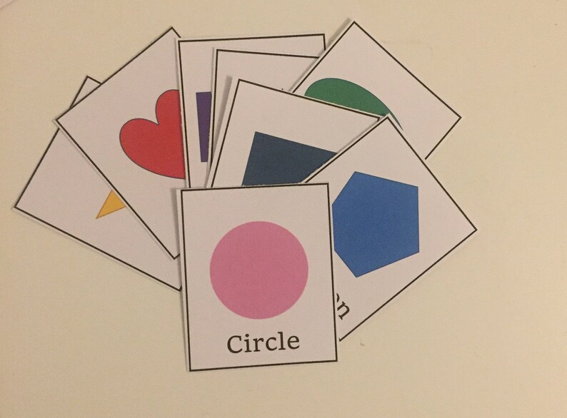 Shape Match Free Shippingshapesmathsearly - Etsy