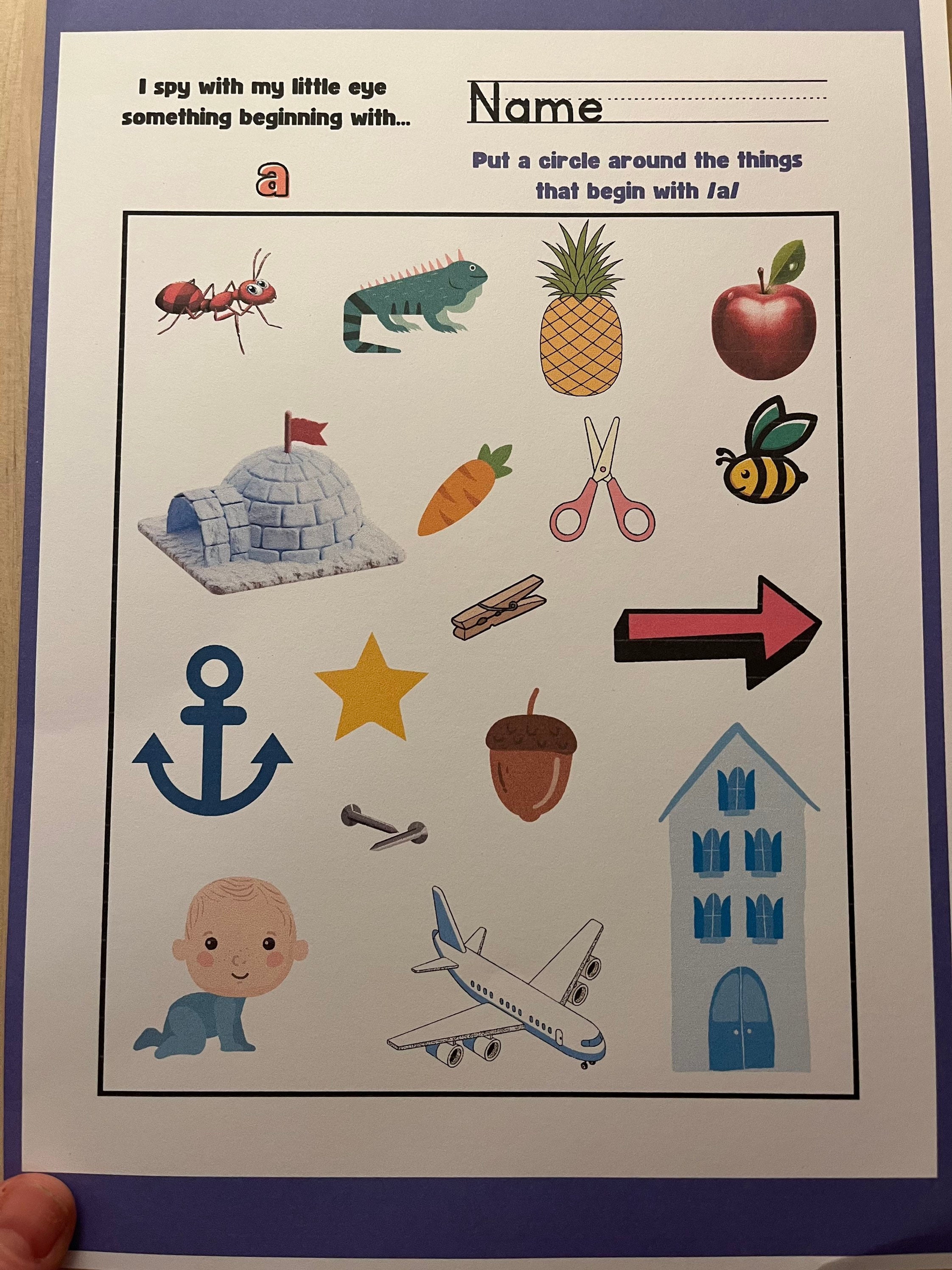 Phonics, Satpin 7 Pages I Spy With My Little Eye, Initial Sounds ...