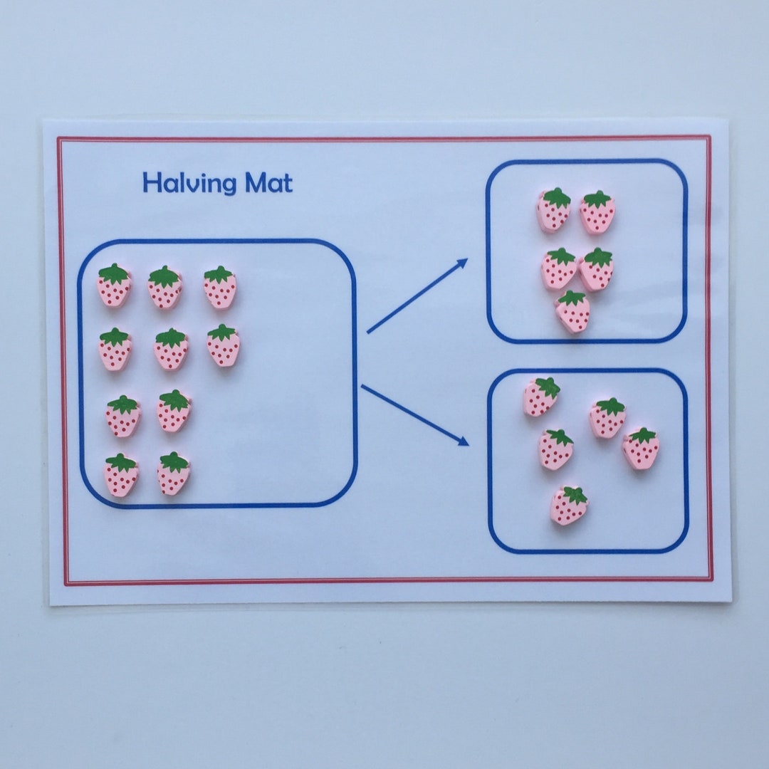 Halving Mat, Maths, Children, Early Years, SEN, Teaching Resource ...