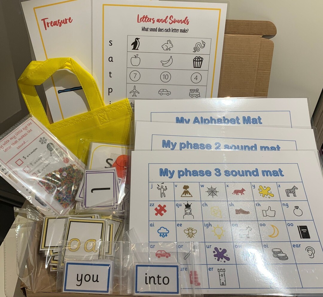 Phonics Box. Phonics Letterssoundsphase 2 Phase 3 - Etsy