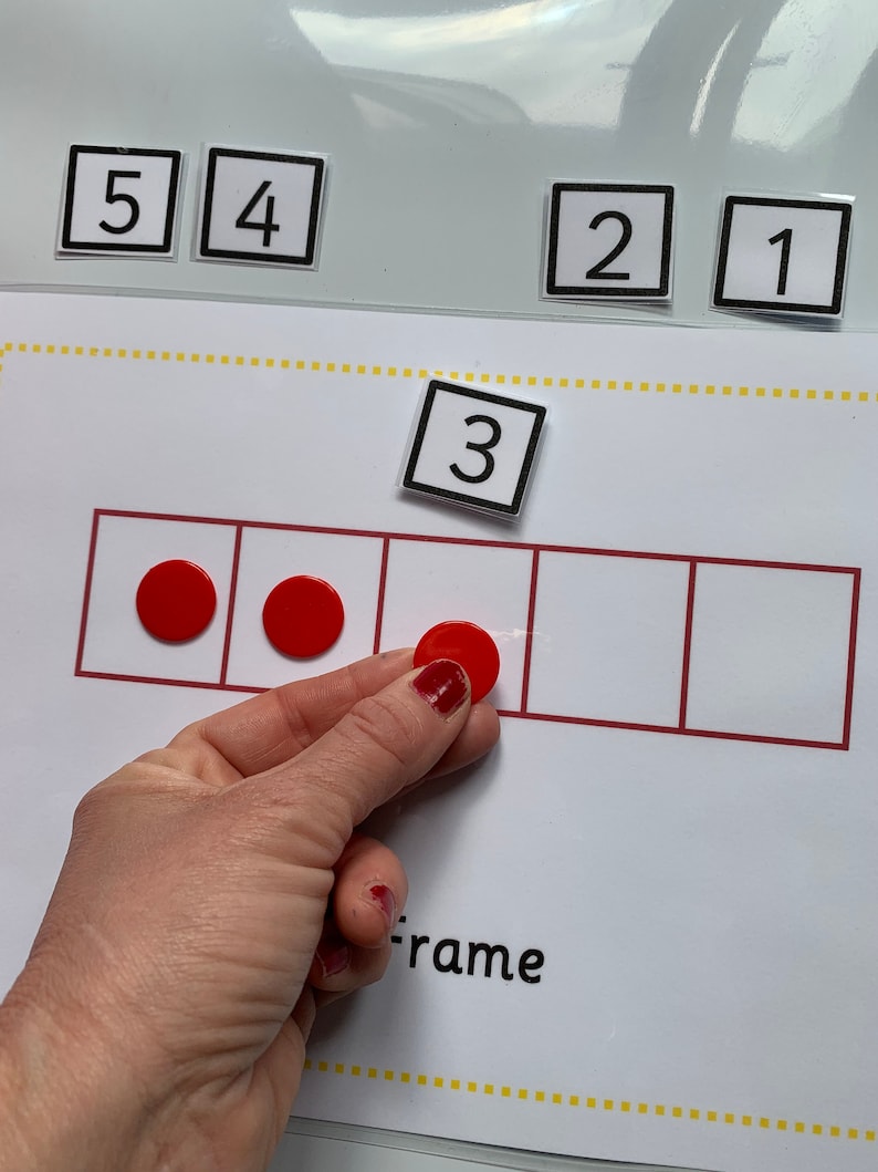 5 Frame Activity With Counters, Math, Number Bonds, 5 Frame,addition ...