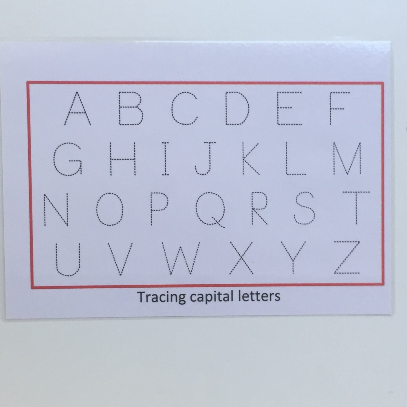 Tracing Capital Letters Lower Case Letters and - Etsy