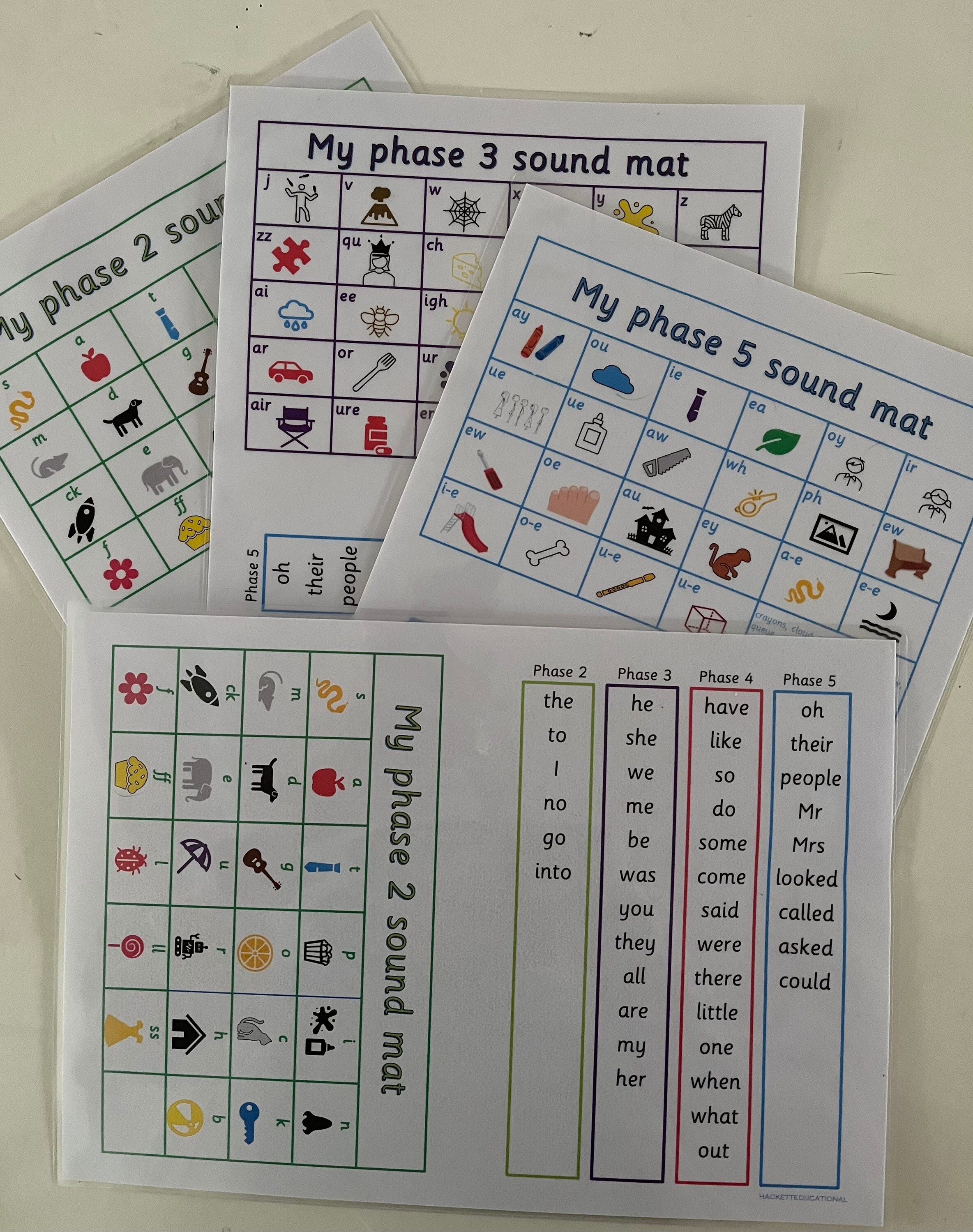 A5 Size Mats Phonics Sounds Letters Tricky Words Teaching - Etsy UK