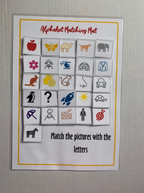 Alphabet Letters and Sounds Alphabet Matching Phonicsearly - Etsy