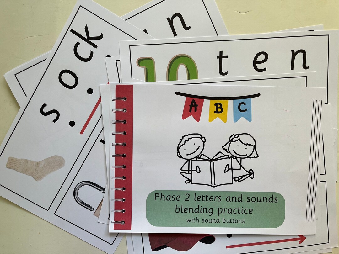 Phonics Phase 2 Blending Practice Book Etsy