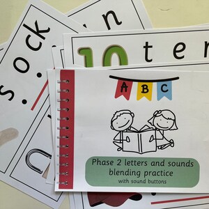 Phonics Phase 2 Blending Practice Book - Etsy