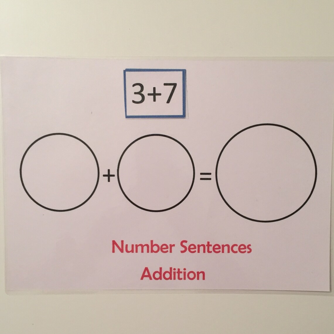 Addition Number Sentences Using Diennes SEN EAL Visuals - Etsy