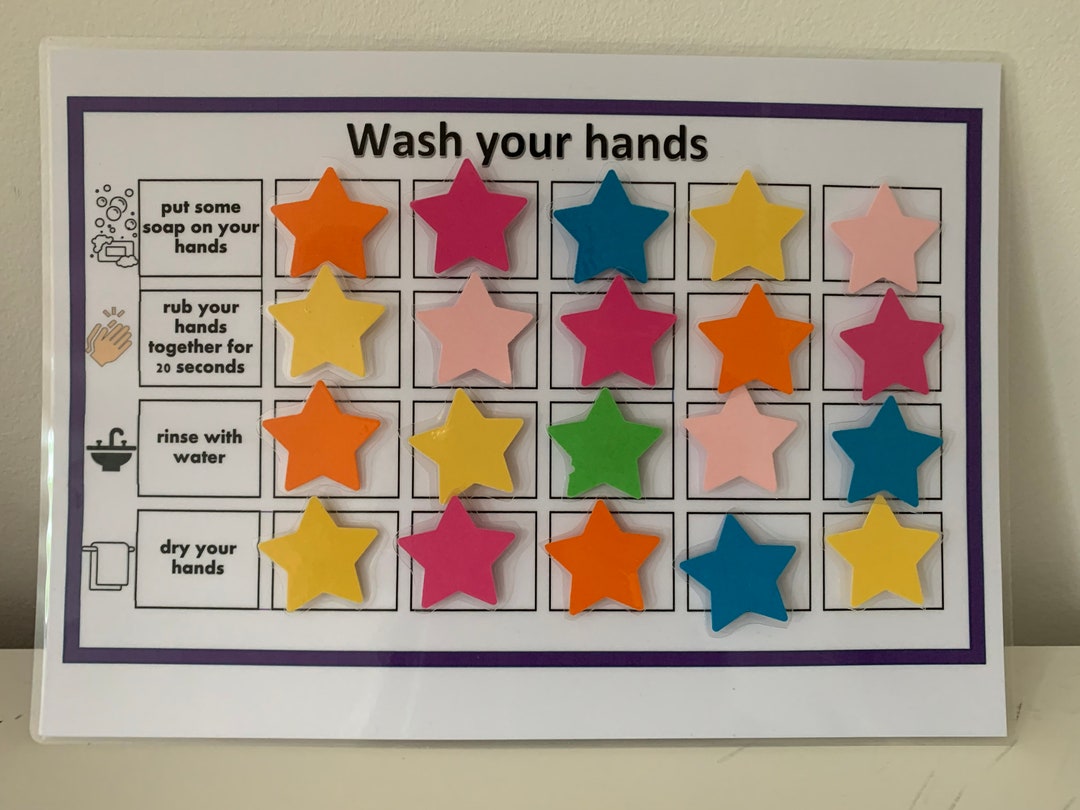 Wash Your Hands, Reward Chart, Children's Charts. Early Years, Covid ...