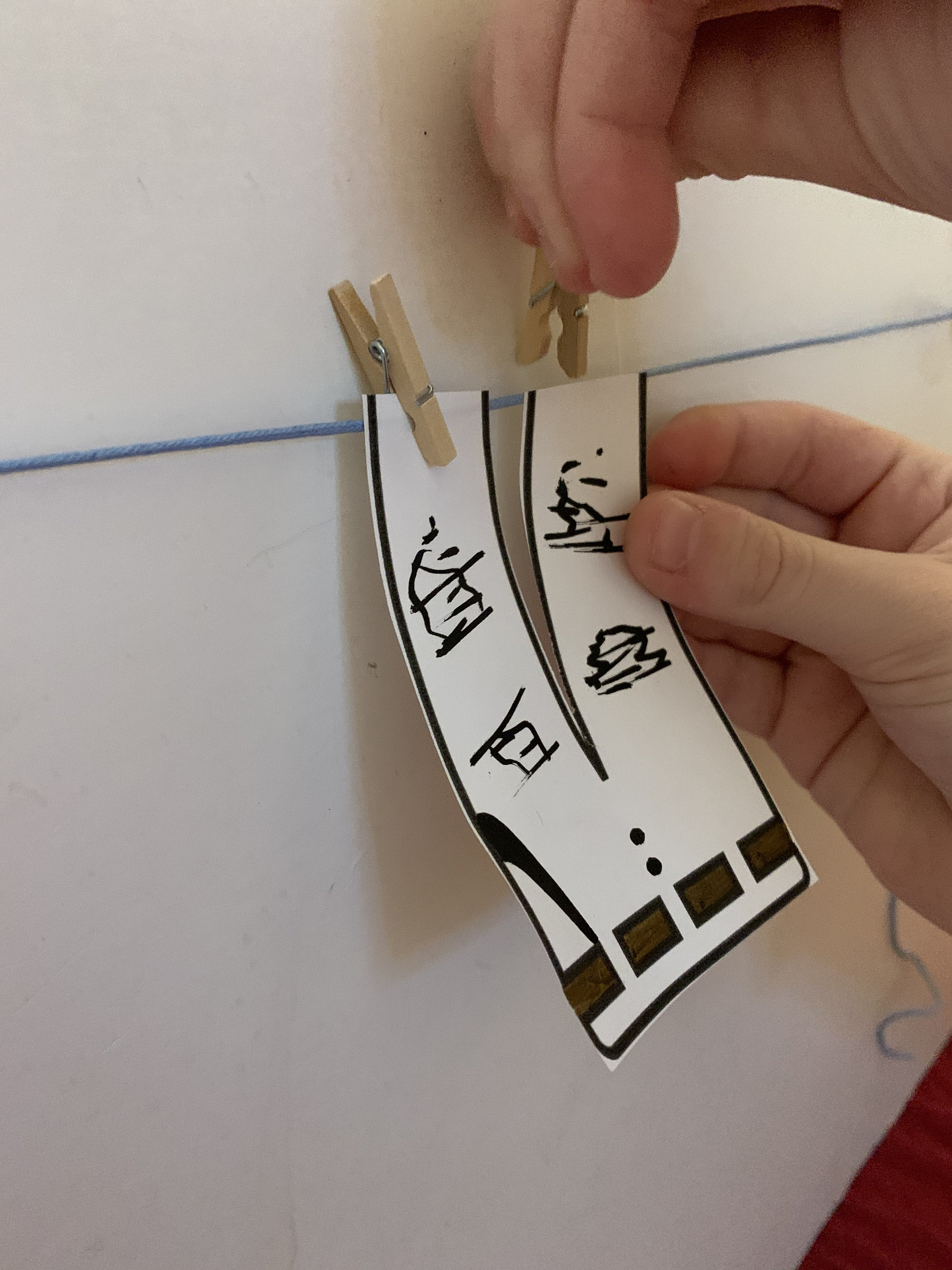 Fine Motor Skills Mini Pegs Hanging Clothes Activity - Etsy