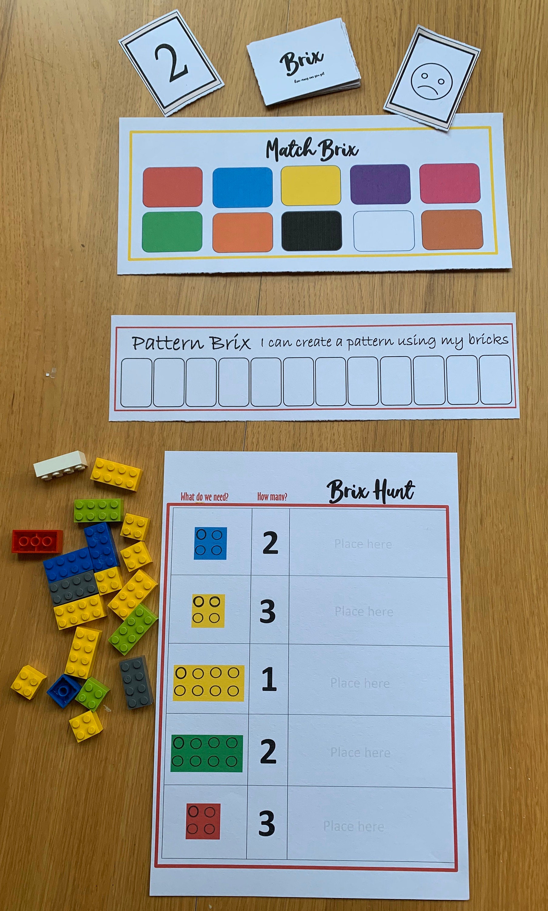 Brix Box, Exucational Game Box With Blocks - Etsy UK