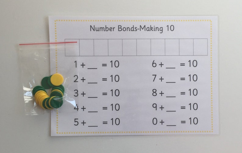 Number Bonds, Making 10, Maths, Numeracy, Addition, Preschool, Special ...