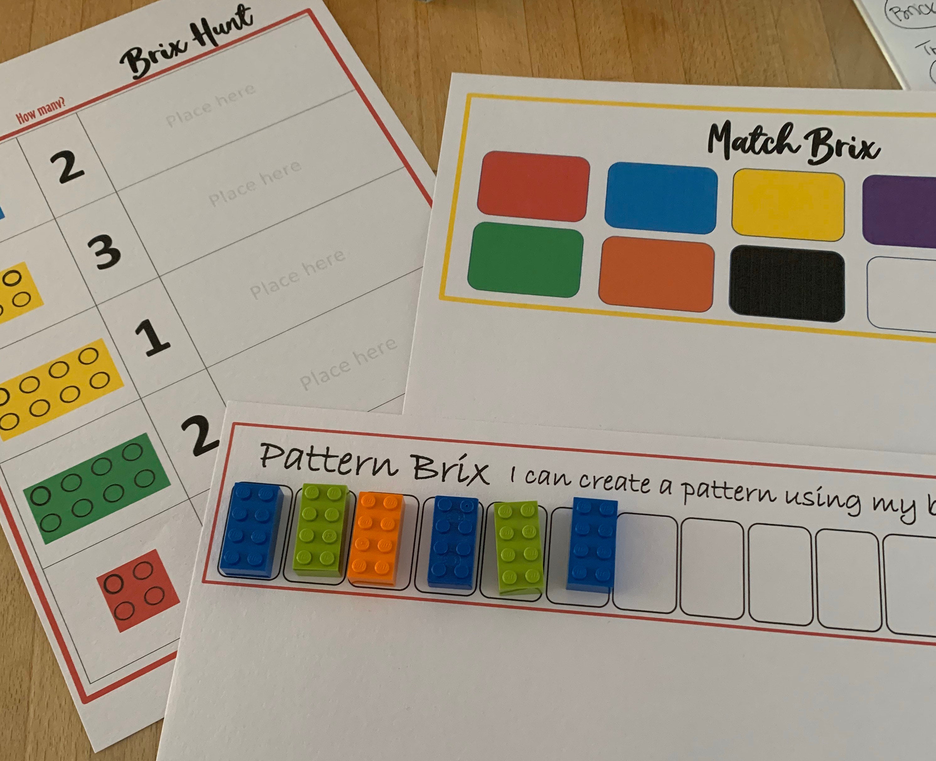 Brix Box EXucational GAme BOx WIth BLocks | Etsy