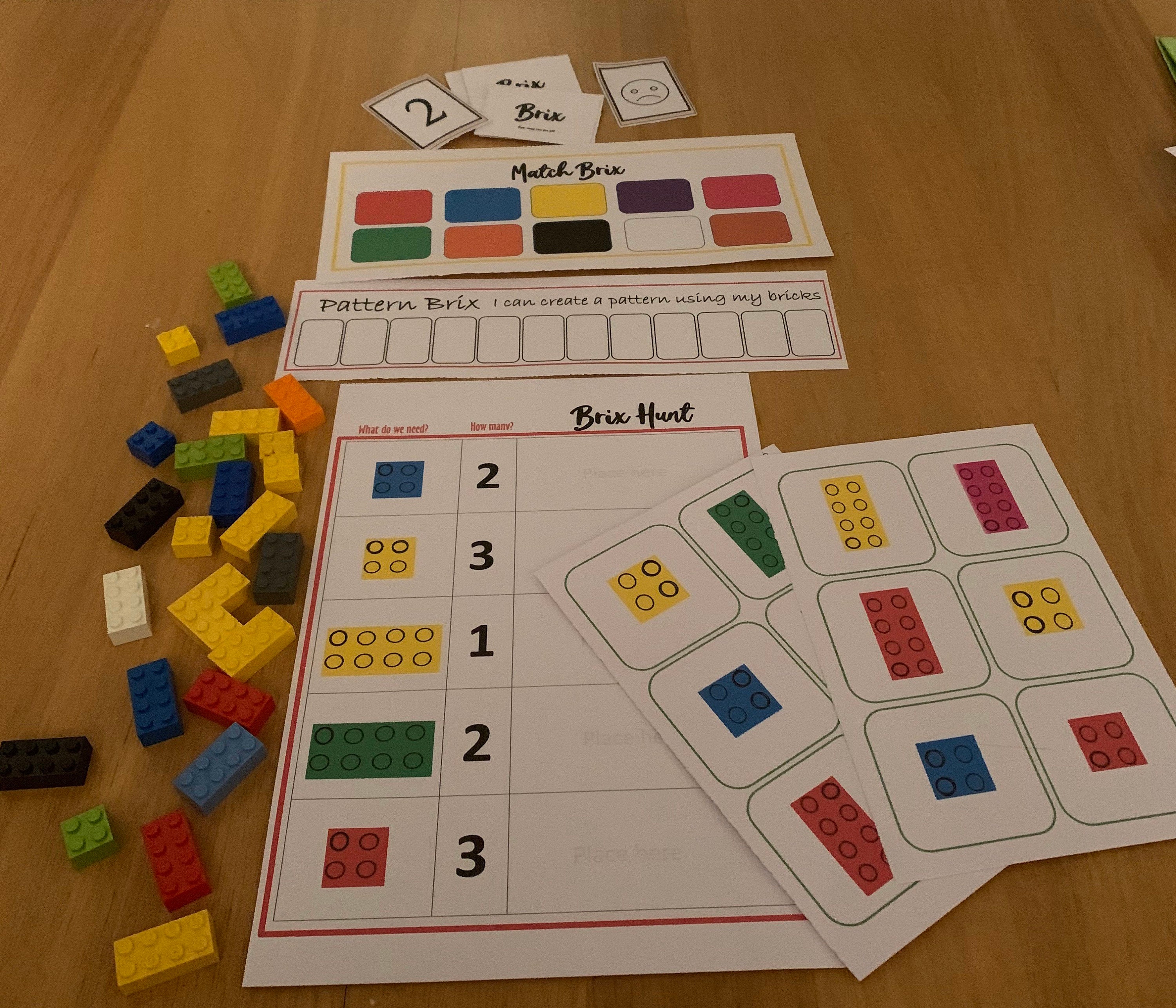 Brix Box EXucational GAme BOx WIth BLocks | Etsy