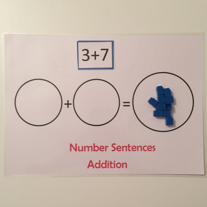 Addition, Number Sentences Using Diennes, SEN, EAL, Visuals, Autism ...