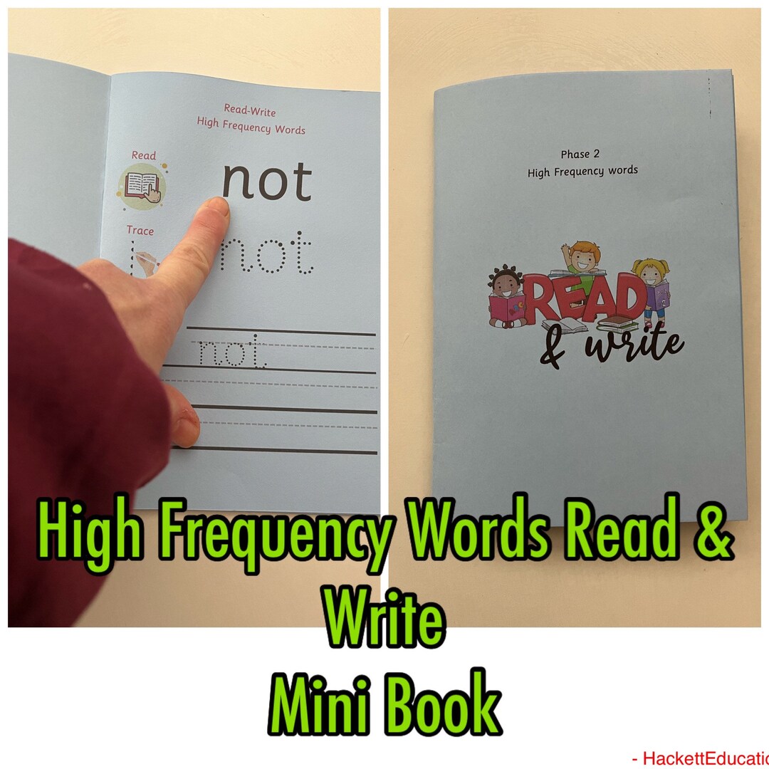 Phonics, Phase 2, High Frequency Words, Read and Write Mini Book ...
