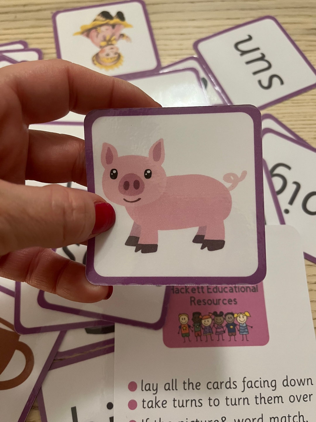 Phonics, Blending, Memory Game, Picture to Cvc Match, Phase 2, Letters ...