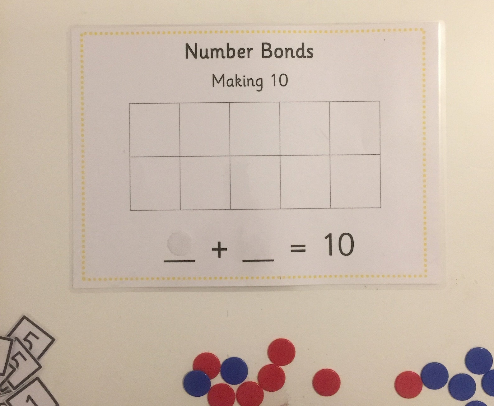 Number Bonds Making 10 comes with counters and number cards | Etsy