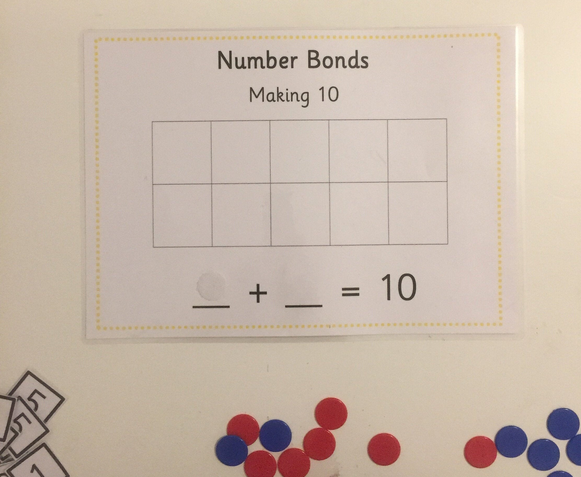 Number Bonds Making 10 Comes With Counters and Number Cards - Etsy UK