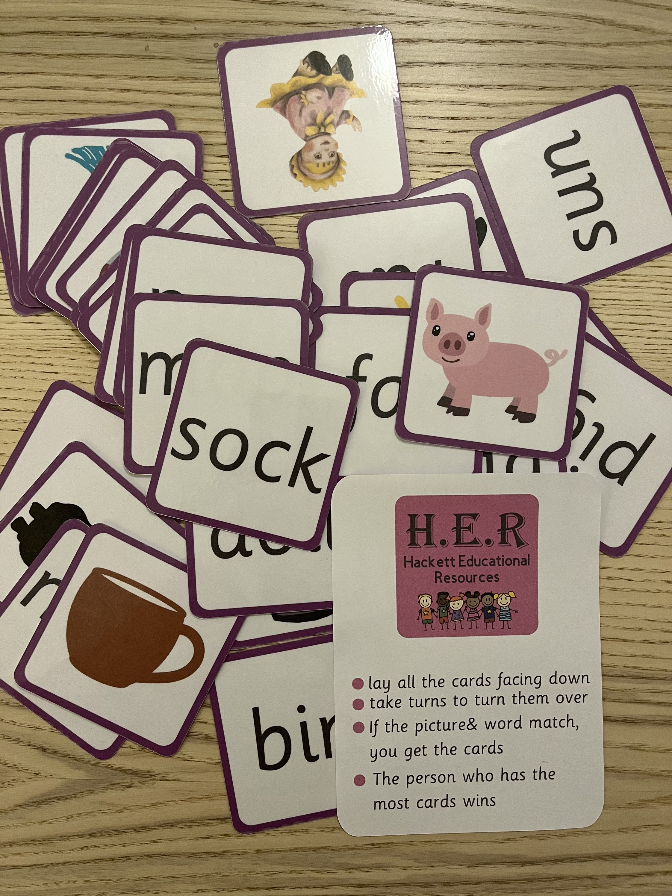 Phonics, Blending, Memory Game, Picture to Cvc Match, Phase 2, Letters ...