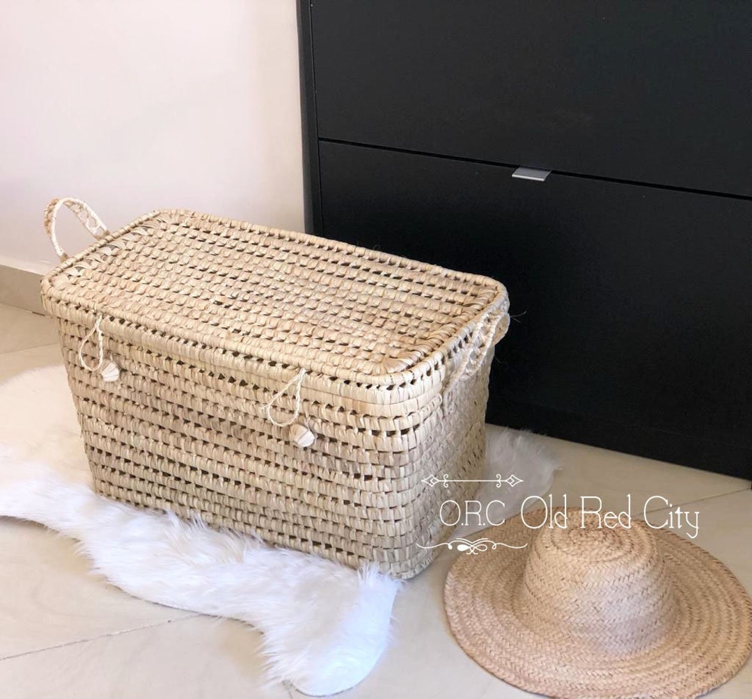 WICKER STORAGE TRUNK Trunk Range Straw Storage Trunk Chest - Etsy