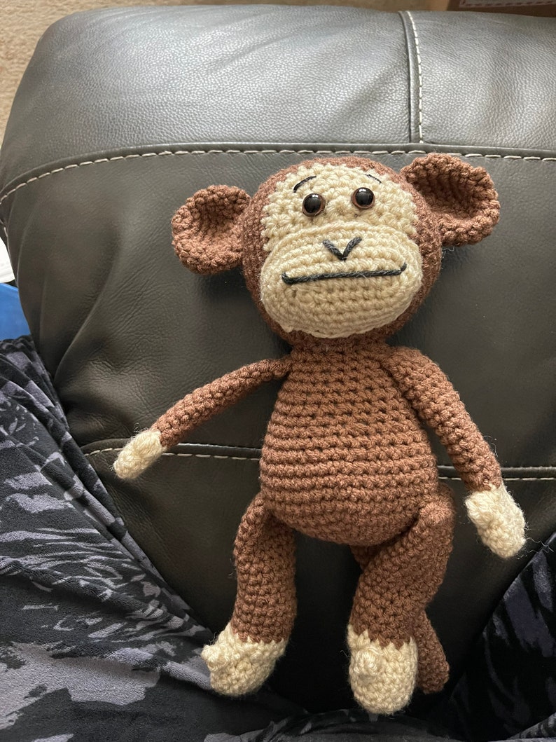 MR Chango Crochet Stuffed Monkey - Etsy