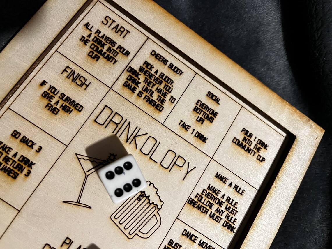 Drinkopoly Drinking Game Board Game | Etsy