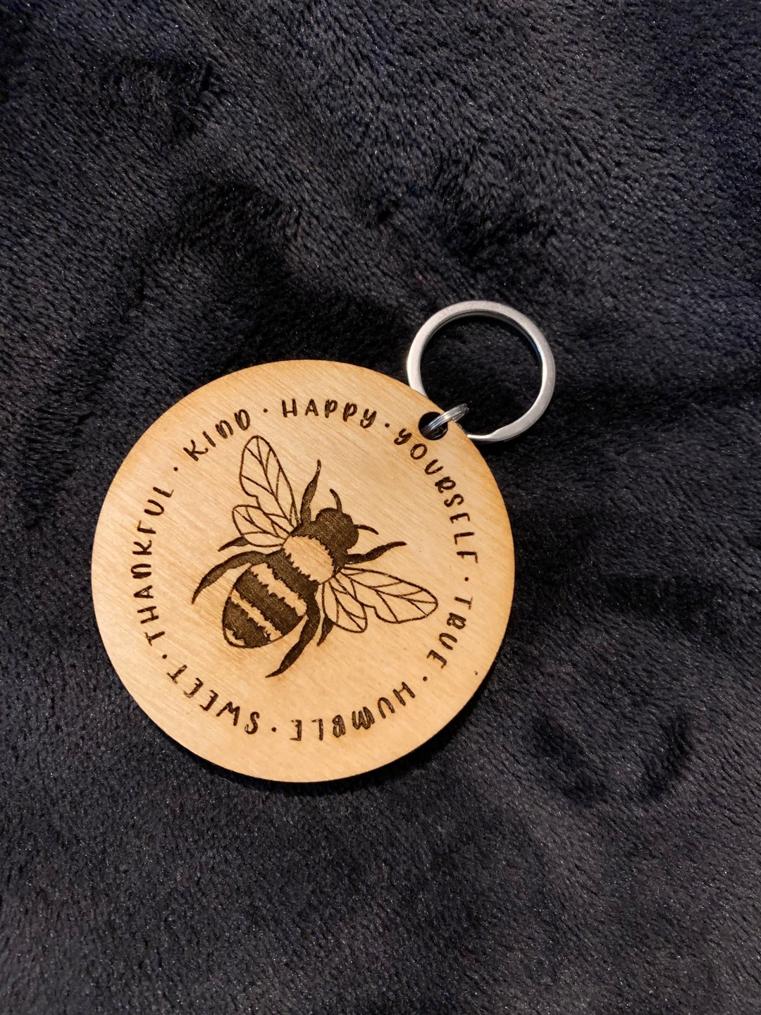 Bee Kind Bee Yourself Keychain - Etsy
