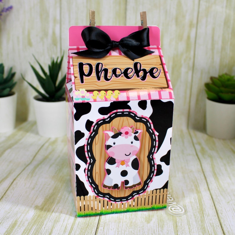 Farm Girl Milk Box. Farm Girl Favor Boxes.farm Girl Party. - Etsy