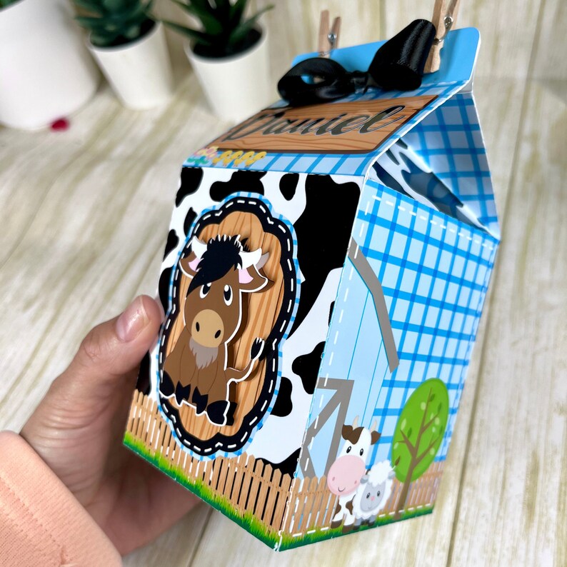 Farm Boy Milk Box. Farm Boy Favor Boxes. Farm Boy Party. Baby Shower ...