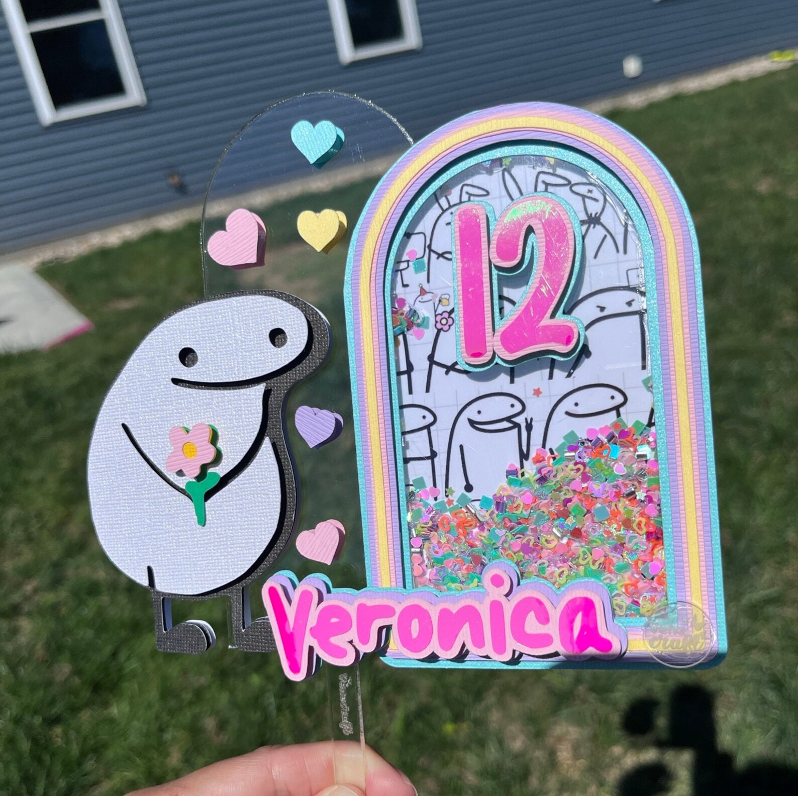 Flork Cake Topper. Decoración de fiestas. Flork Shaker Cake - Etsy España