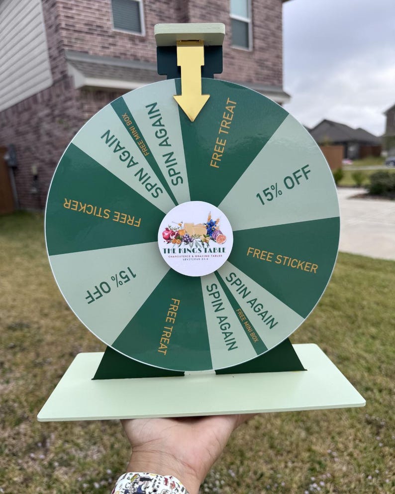 Custom Prize Wheel for Small Business Marketing, Promotional Spin Wheel ...
