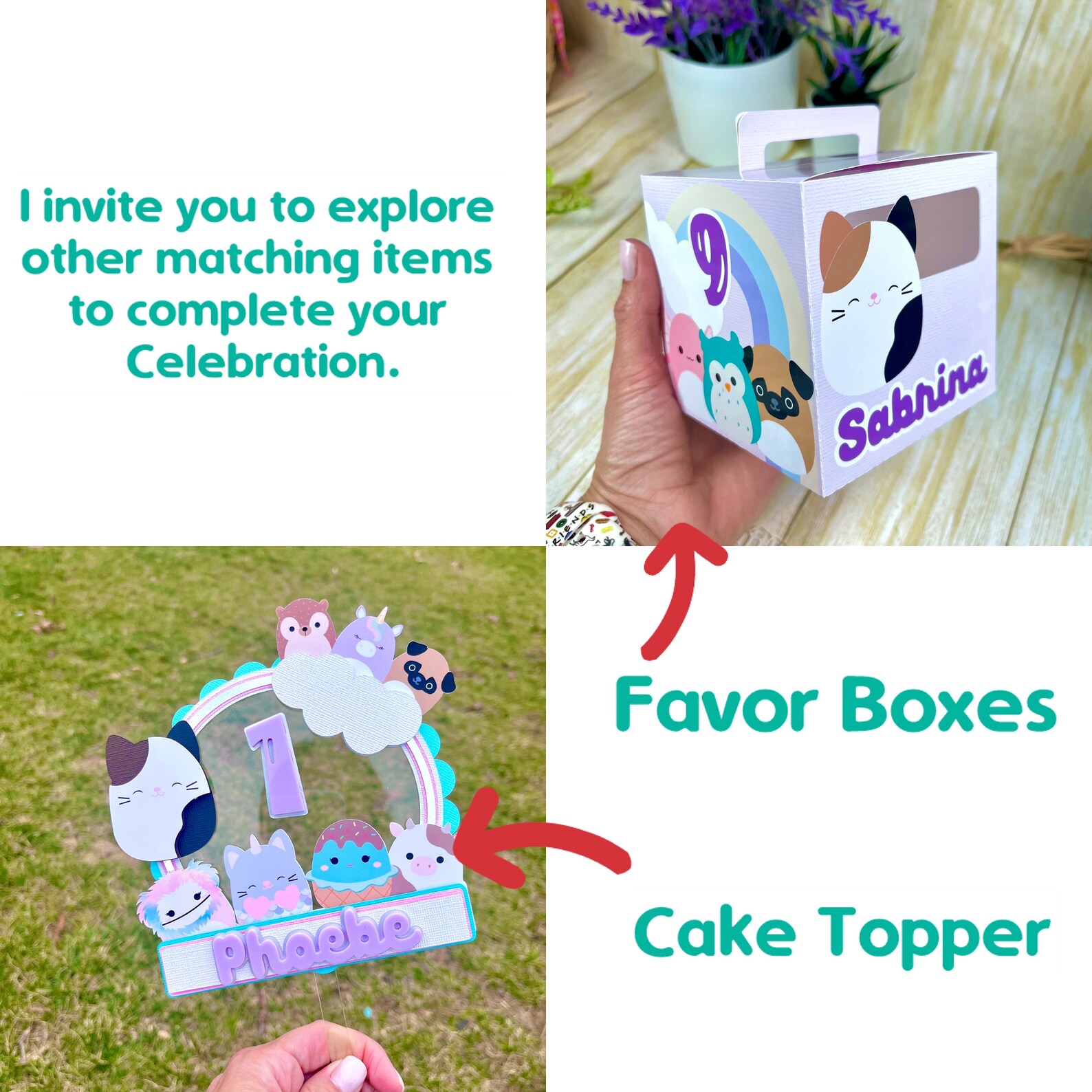 Customized Squishmallows 3D Number. Party Decorations. Squishmallows ...