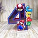 Mario Bros, 3D Number, Mario Bros Decoration, Mario Bros Custom 3D ...