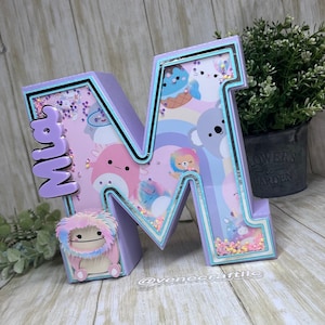 Customized Squishmallows 3D Letter. Party Decorations. 3D Letter ...
