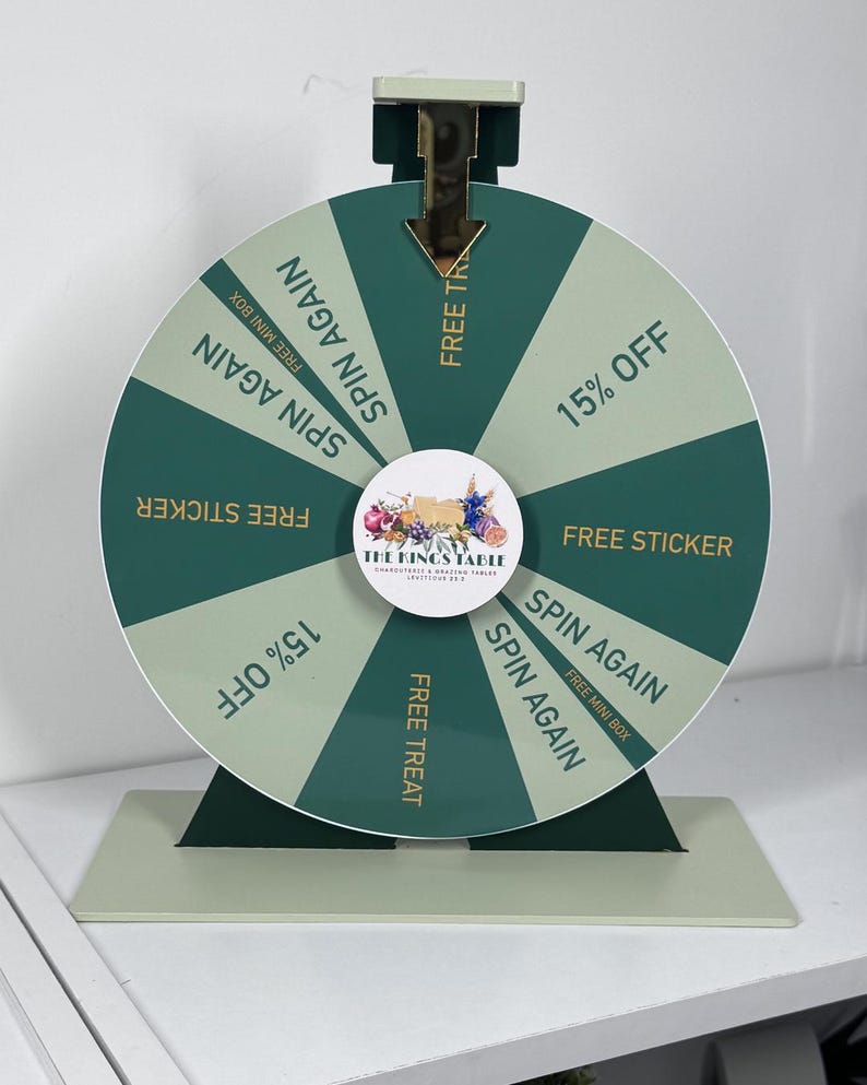 Custom Prize Wheel for Small Business Marketing, Promotional Spin Wheel ...