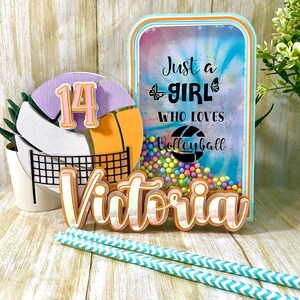 Volleyball Girl Cake Topper. Party Decoration. Volleyball Cake Topper ...