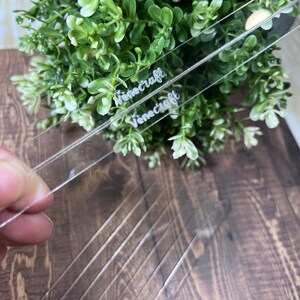 Clear Acrylic Cake Topper Sticks, Party Decoration, Personalized ...