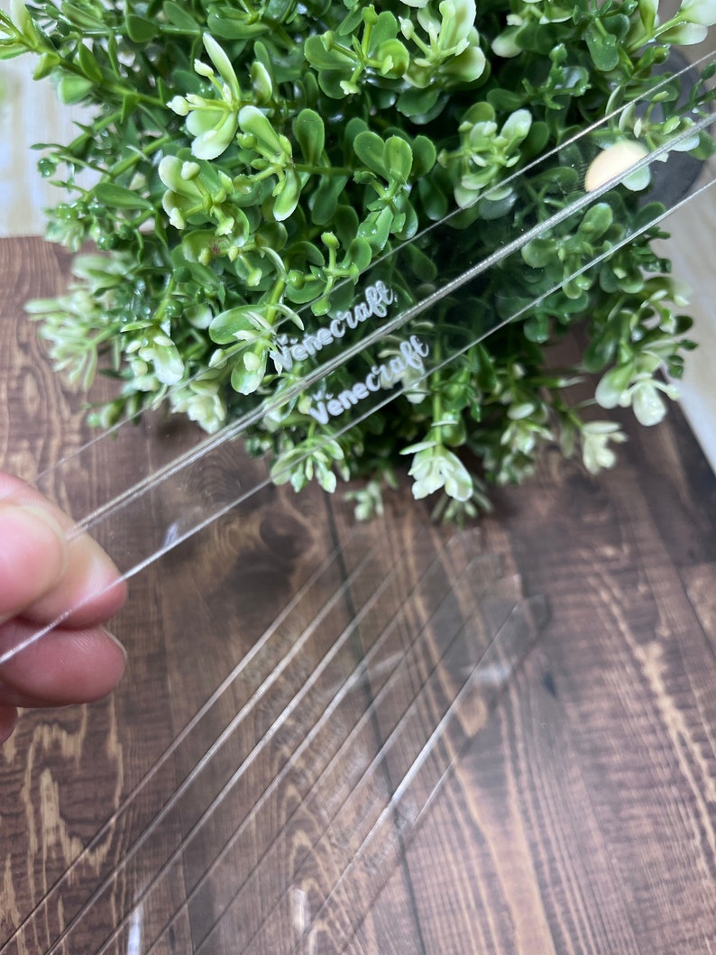 Clear Acrylic Cake Topper Sticks Party Decoration - Etsy