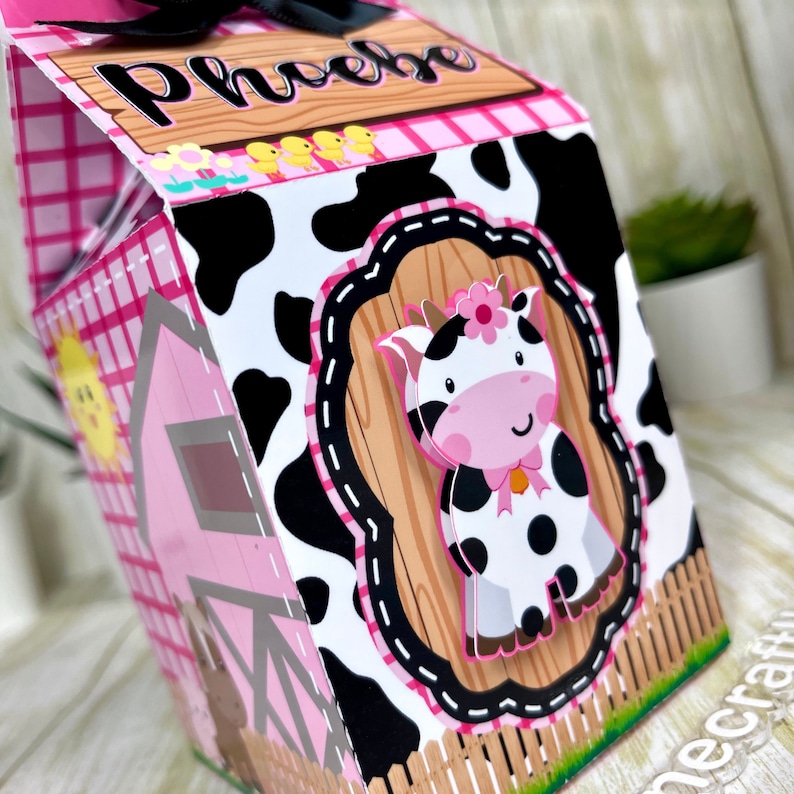 Farm Girl Milk Box. Farm Girl Favor Boxes.farm Girl Party. - Etsy