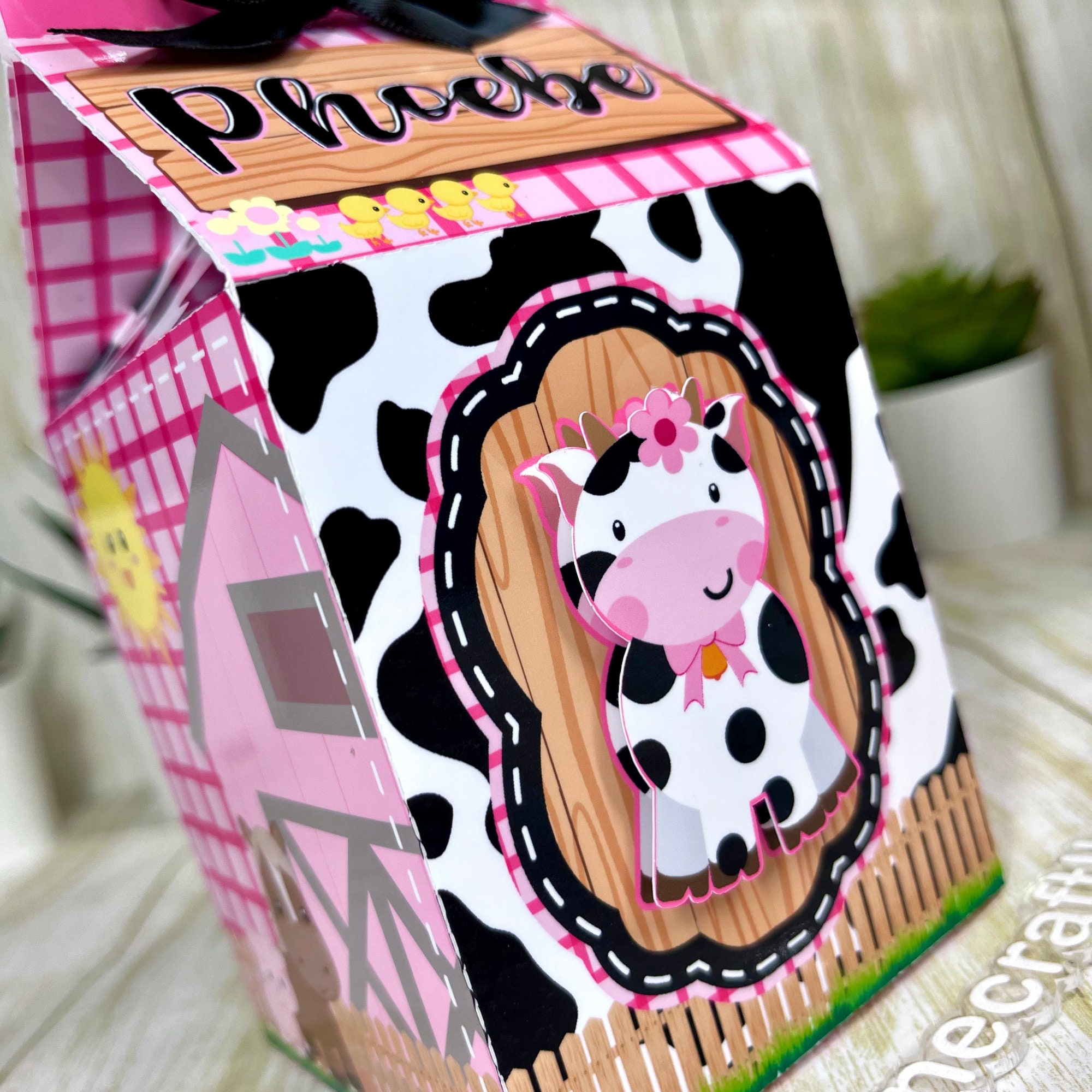 Farm Girl Milk Box. Farm Girl Favor Boxes.farm Girl Party. Baby Shower ...