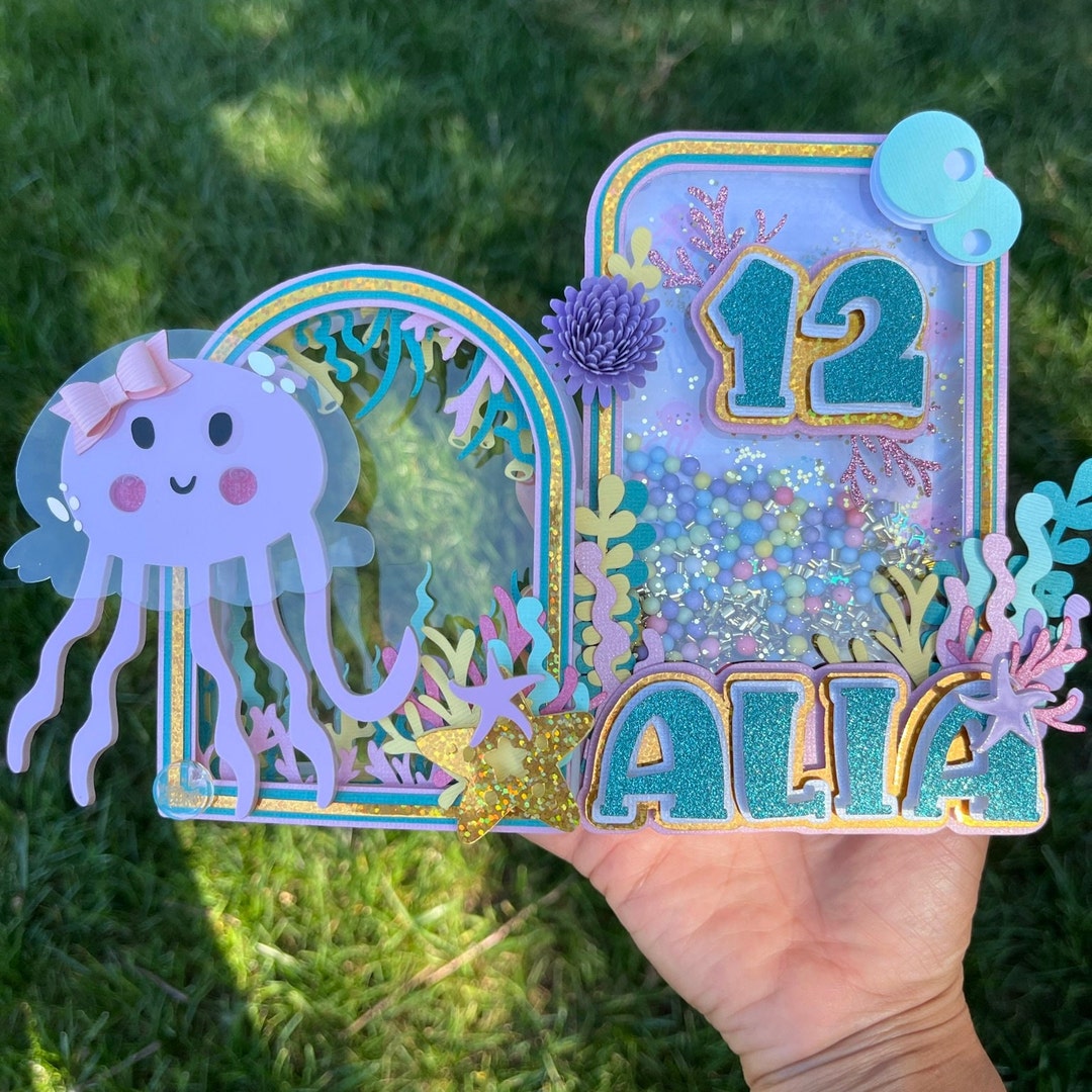 Jellyfish Cake Topper. Party Decoration. Medusa Cake Topper. Acrylic ...