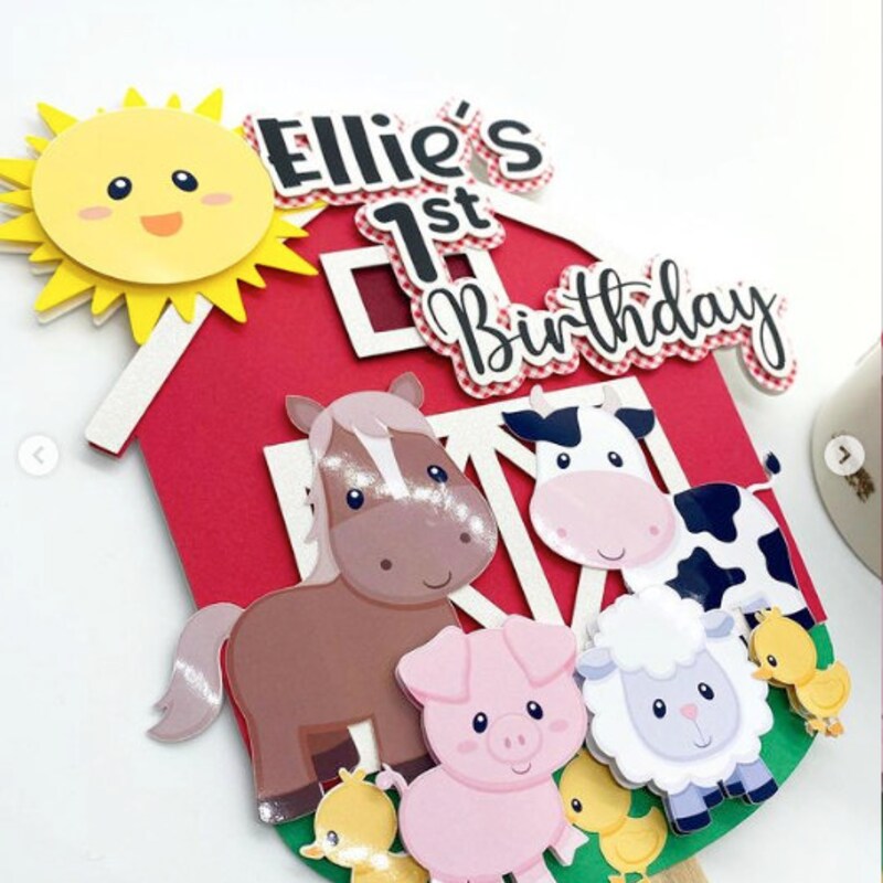 Country Cake Topper - Etsy