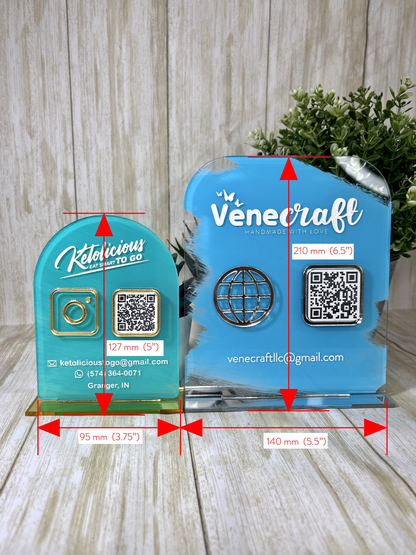 Mini QR Code Sign. Social Media Sign. Lets Social. QR Code - Etsy