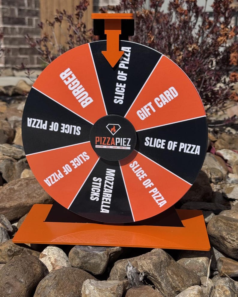 Custom Prize Wheel for Small Business Marketing, Promotional Spin Wheel ...