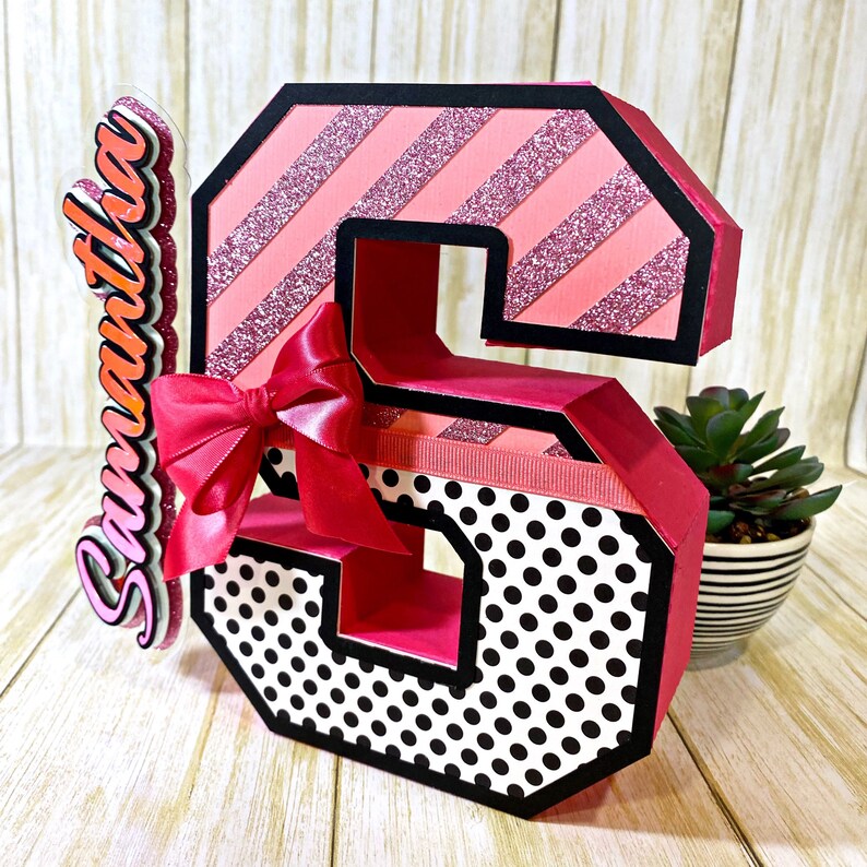 Customized 3D Number. Party Decorations. 3D Letter. 3D Box. Custom ...