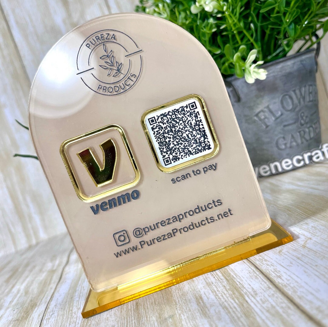 Mini QR Code Sign. Social Media Sign. Lets Social. QR Code - Etsy