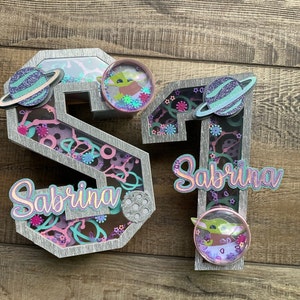 Shadow Box 3D Number. Party Decoration. Baby 3D Letter. - Etsy